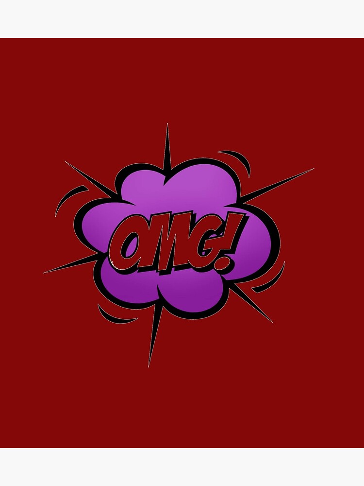 "OMG Comic Halftone Speech Bubbles Frame Comic Hero Pow" Poster for ...