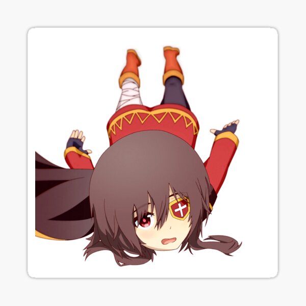 "Konosuba - Megumin Post-Explosion" Sticker for Sale by AniPop | Redbubble