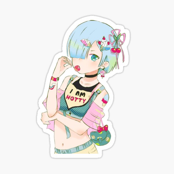 "Re zero rem" Sticker for Sale by Ayatanne | Redbubble