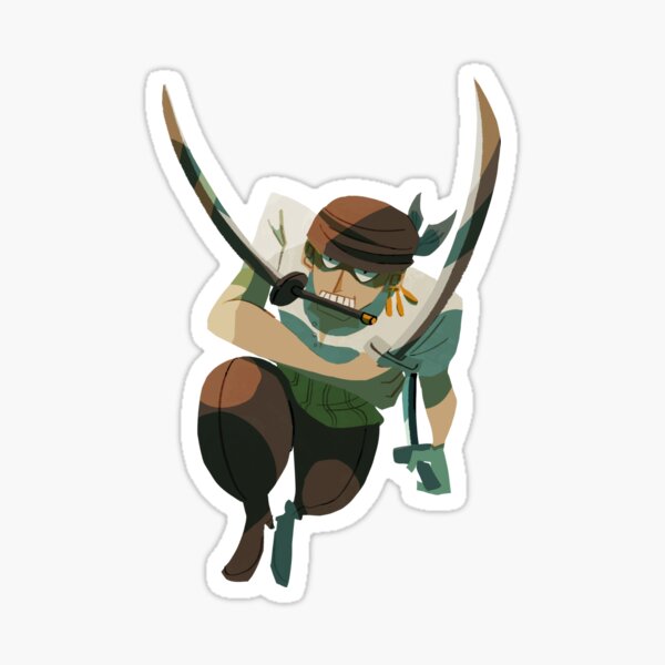 "Zoro sticker" Sticker for Sale by Niaryu | Redbubble