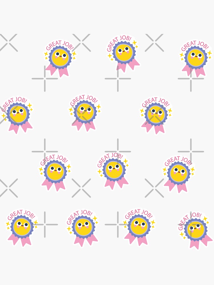 "Funny study cartoon good job sticker pack" Sticker for Sale by ...