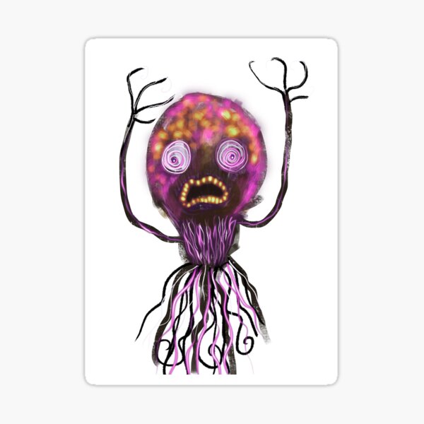 "Screaming alien" Sticker for Sale by Extreme-Fantasy | Redbubble
