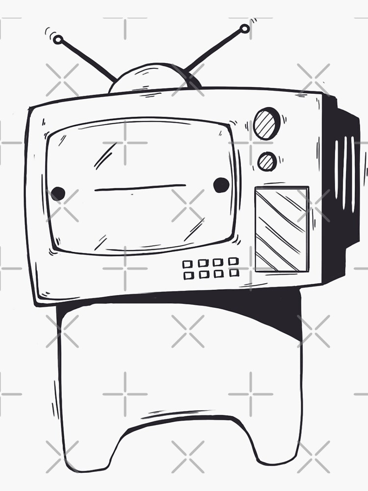 "Static Life Person" Sticker for Sale by BlkDuckOverlord | Redbubble