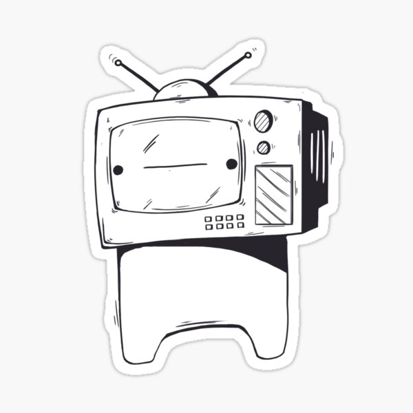 "Static Life Person" Sticker for Sale by BlkDuckOverlord | Redbubble