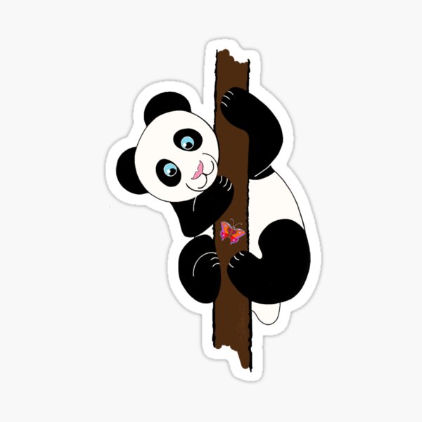 "Panda bear / little panda" Sticker for Sale by Art-Istin-See | Redbubble