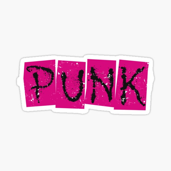 "Sprayed Pink Punk Graffiti" Sticker for Sale by iscaStudioArt | Redbubble