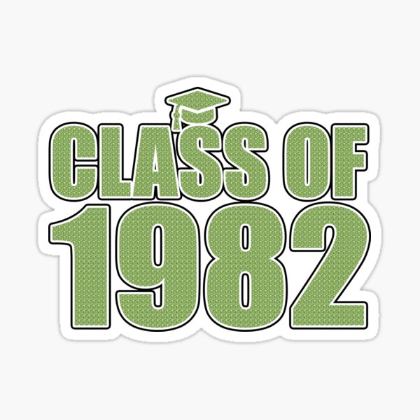 "Class of 1982 - Graduation" Sticker by AnveeBubbles | Redbubble