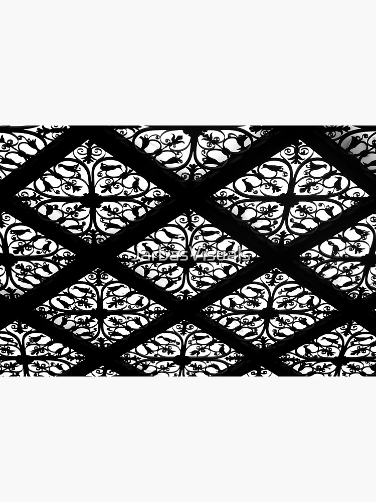"Elegant Black and White Lacey Pattern and Geometric Shapes" Poster by ...