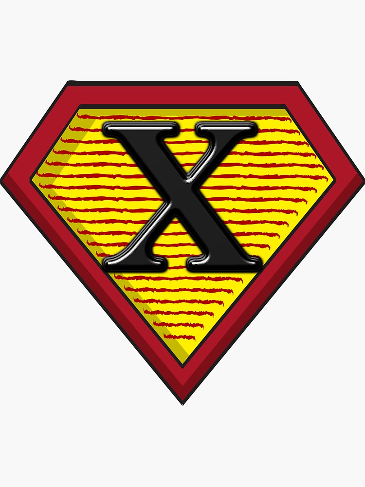 "Your Superhero Name Starts With The Letter X" Sticker for Sale by ...