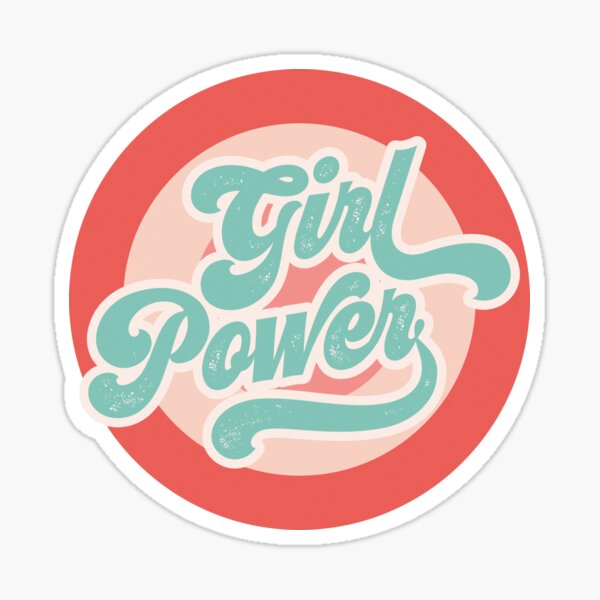 "Girl power tag" Sticker by AngryandHungry | Redbubble
