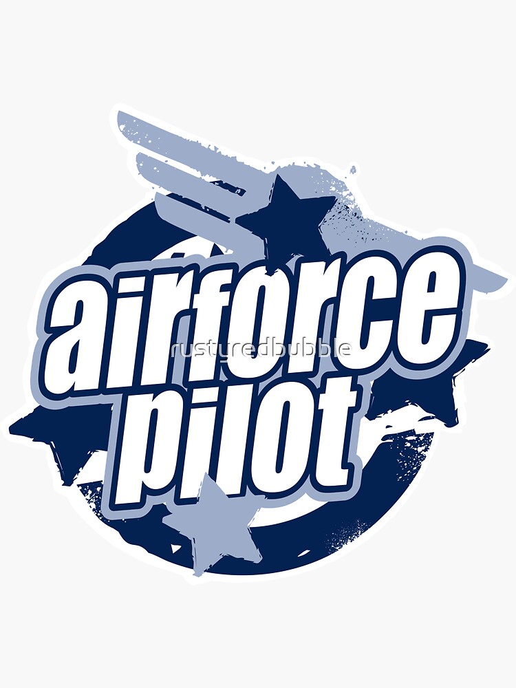 "Airforce Pilot" Sticker for Sale by rustyredbubble | Redbubble