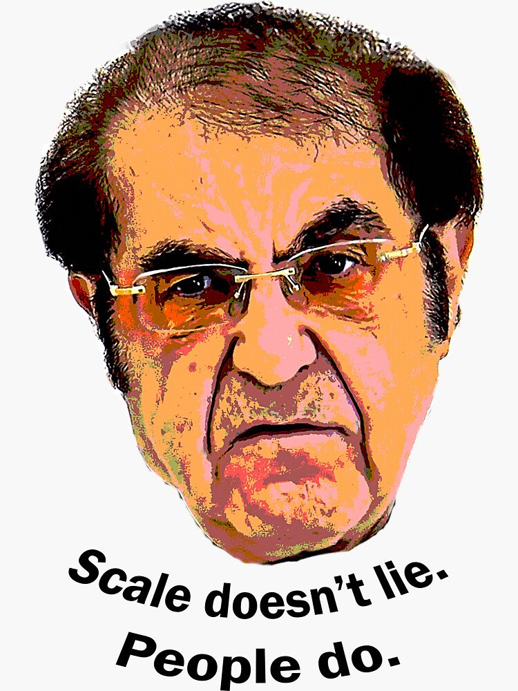 "Scale Does Not Lie" Sticker for Sale by Pizza-Party-Sup | Redbubble
