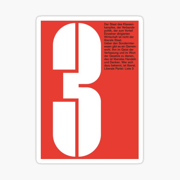 "Swiss Style#22" Sticker for Sale by process22 | Redbubble
