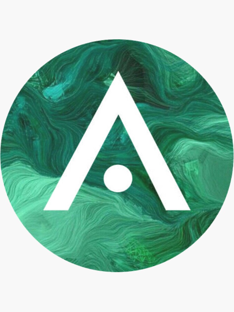 "Green Wavy Aveda Logo" Sticker for Sale by Dalaura | Redbubble