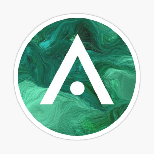 "Green Wavy Aveda Logo" Sticker for Sale by Dalaura | Redbubble