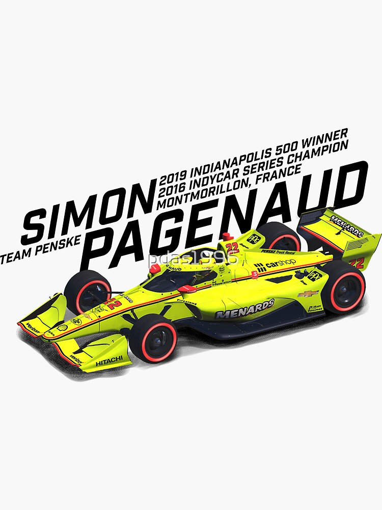 "Simon Pagenaud 2021" Sticker by pdas1996 | Redbubble