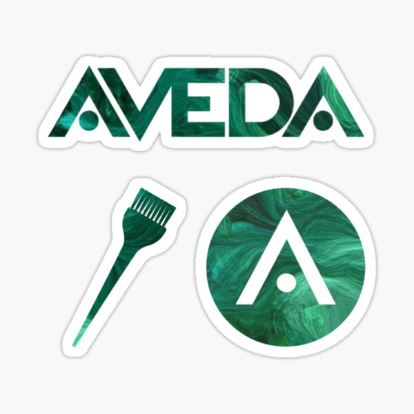 "Wavy Green Aveda Logo Sticker Pack" Sticker by Dalaura | Redbubble