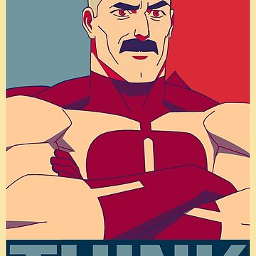 "Omni-Man - Think Poster" Poster for Sale by PotatoGear | Redbubble