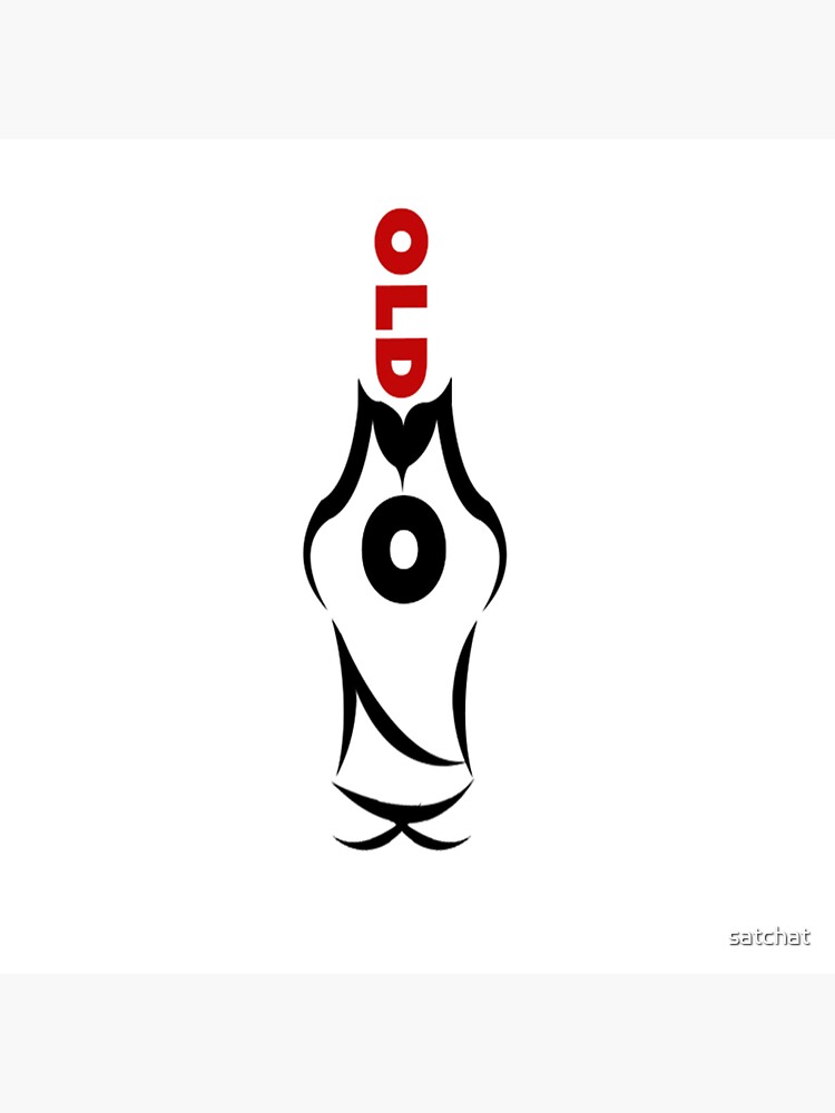 "Old Monk creative logo" Sticker for Sale by satchat | Redbubble