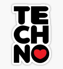 Techno: Sticker | Redbubble