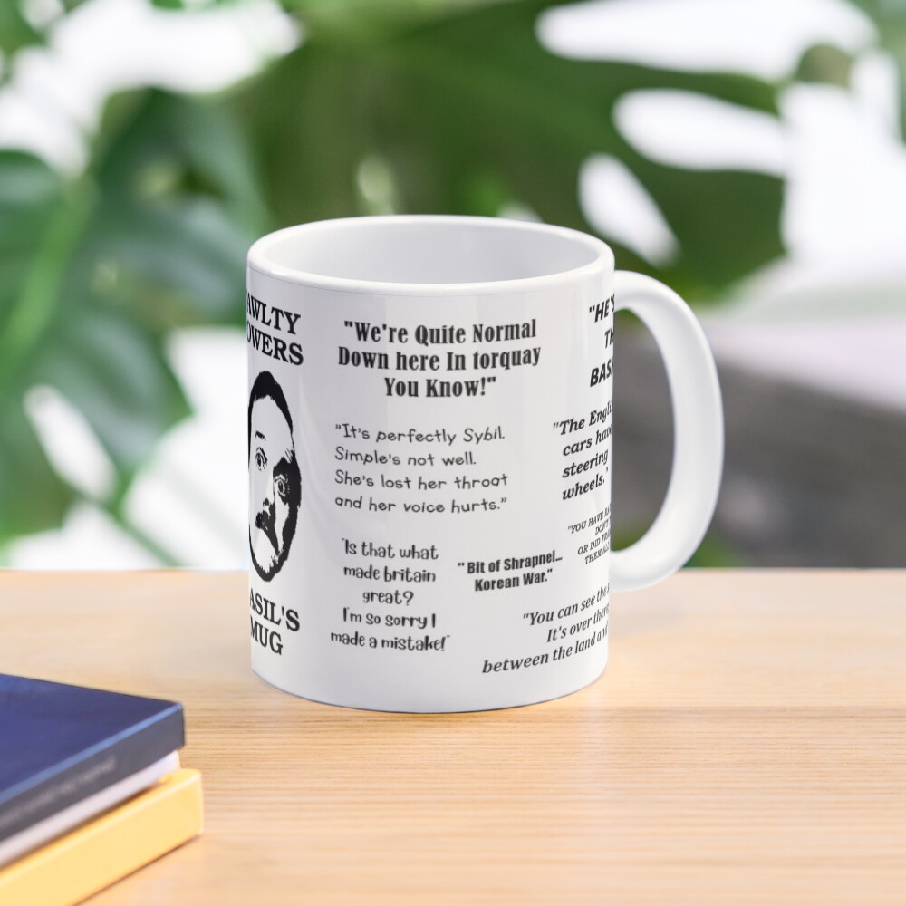 "Fawlty Towers - Basil's Mug - Memorable funny quotes" Coffee Mug for ...