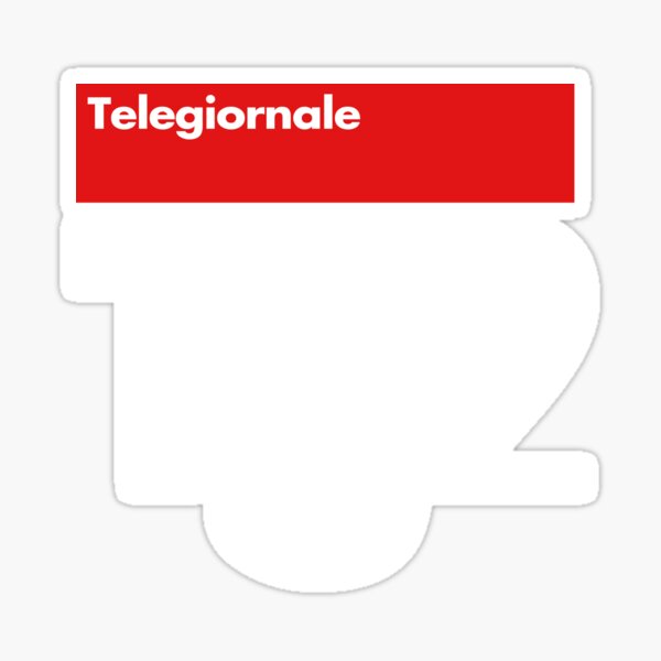 "Tg2 logo sigla anni 80-90" Sticker for Sale by Leonardo-98 | Redbubble