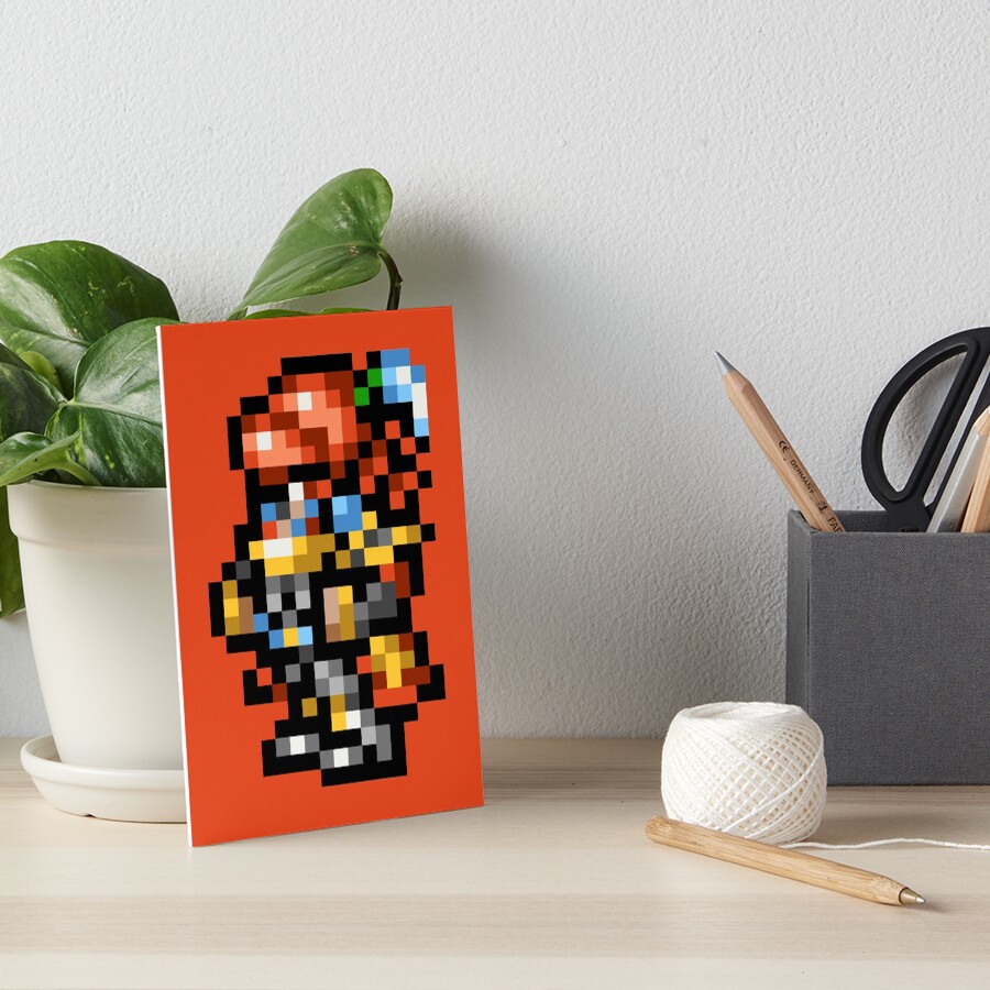 "Final Fantasy V - Gilgamesh Sprite" Art Board Print for Sale by ...
