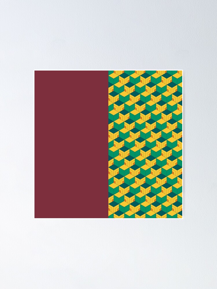 "TOMIOKA GIYU PATTERN" Poster for Sale by Nifunifadraws | Redbubble