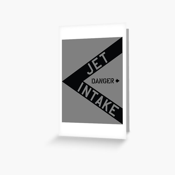 "DANGER Jet Intake, Jet Fighter warning sign (Side A) Right Side Black ...