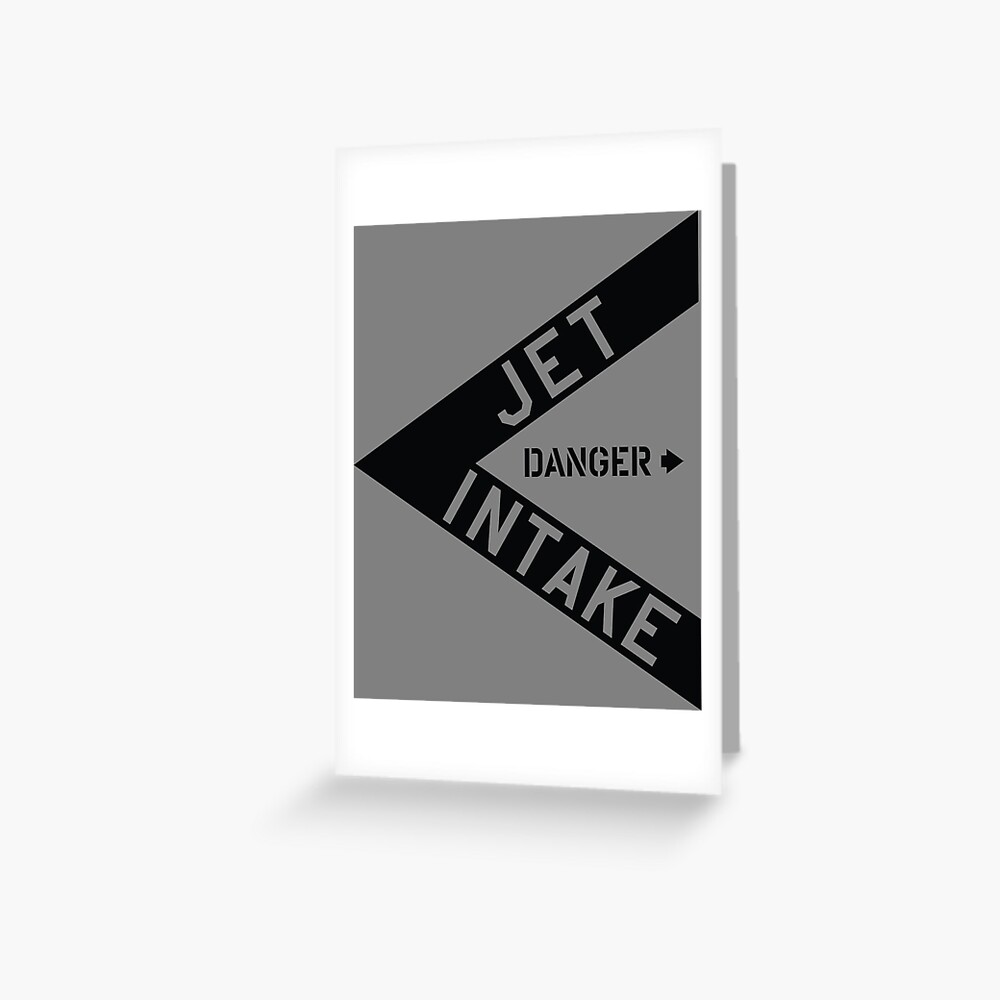 "DANGER Jet Intake, Jet Fighter warning sign (Side A) Right Side Black ...