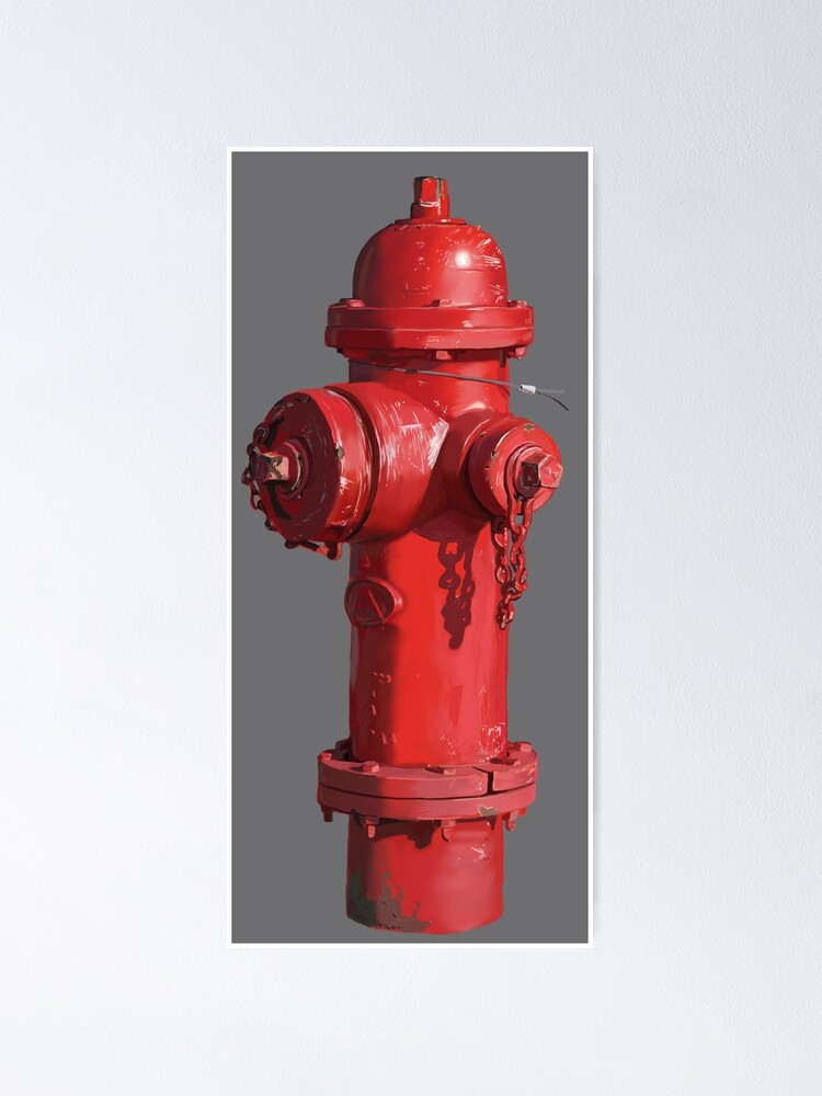 "Fire Hydrant" Poster by khalico | Redbubble