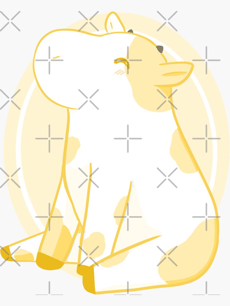 "Banana Cow" Sticker for Sale by Basgden | Redbubble