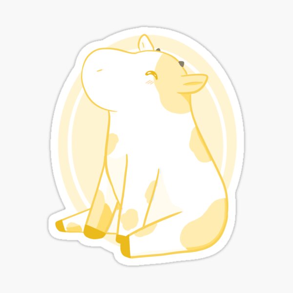 "Banana Cow" Sticker for Sale by Basgden | Redbubble