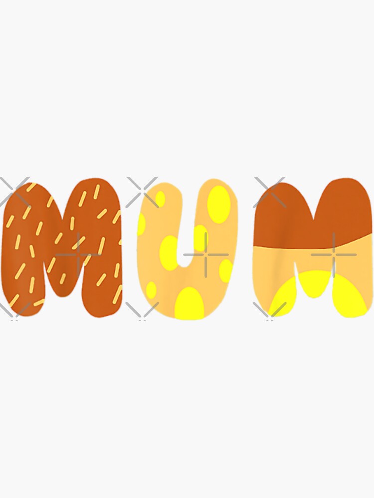 Mum Sticker By Becreatively Redbubble