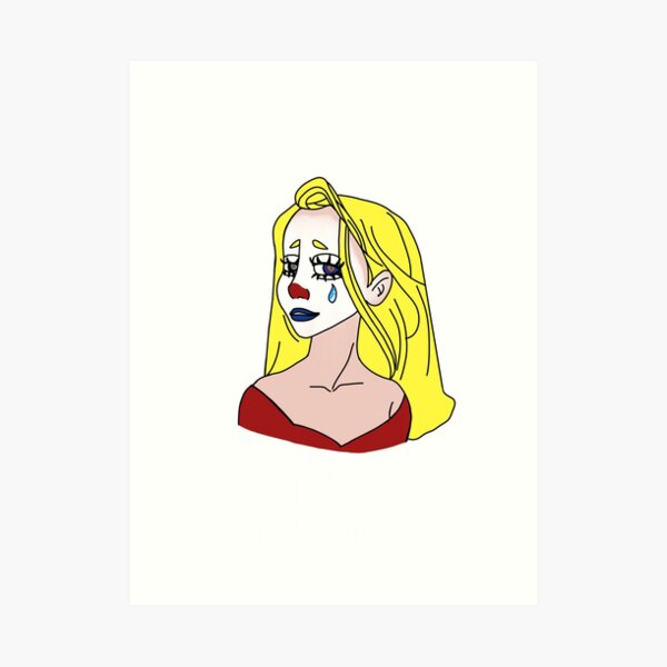 Crying Clown Art Prints | Redbubble