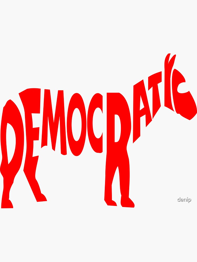 "Democratic Party Logo" Sticker for Sale by denip | Redbubble