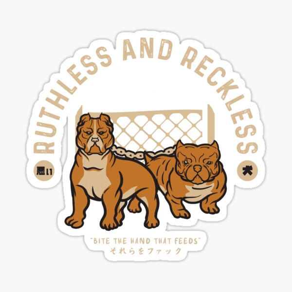 "RUTHLESS AND RECKLESS" Sticker by Elegantes | Redbubble