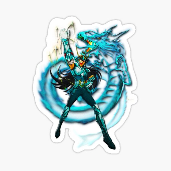 "Shiryu Dragon Knights of the Zodiac" Sticker by CMDESIGNERMG | Redbubble