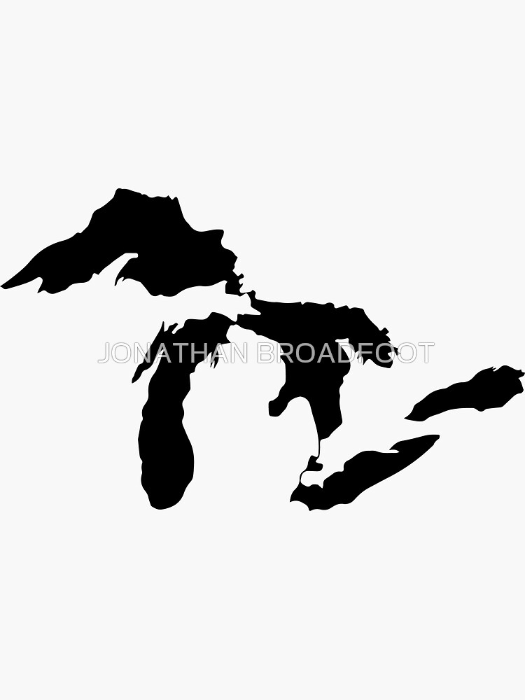 "Great Lakes" Sticker for Sale by JONATHAN BROADFOOT | Redbubble