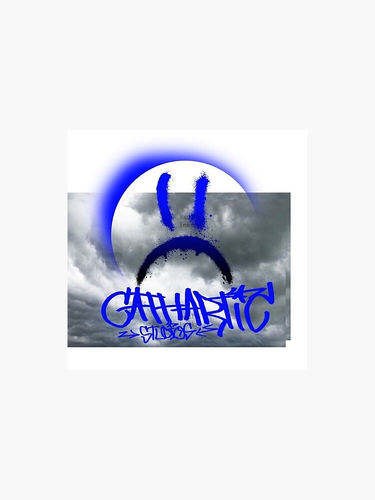 "CS Blue Graffiti Logo" Sticker by camden-b | Redbubble