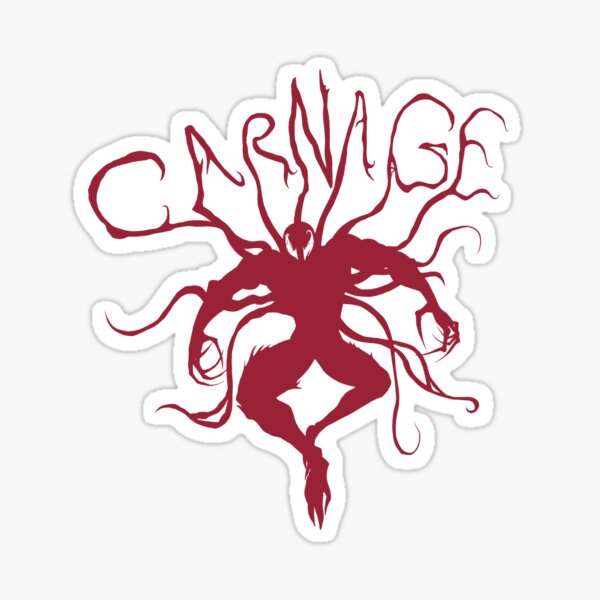"Carnage" Sticker for Sale by Iliatsartsidze | Redbubble