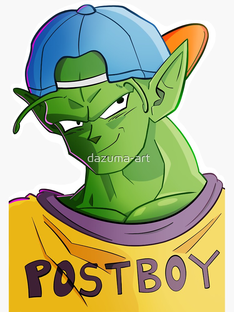 "Postboy Piccolo" Sticker for Sale by dazuma-art | Redbubble