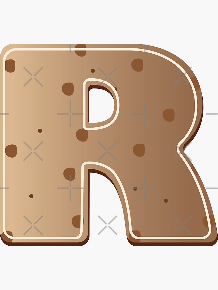 "I love cookies Letter R" Sticker for Sale by SakiOno | Redbubble