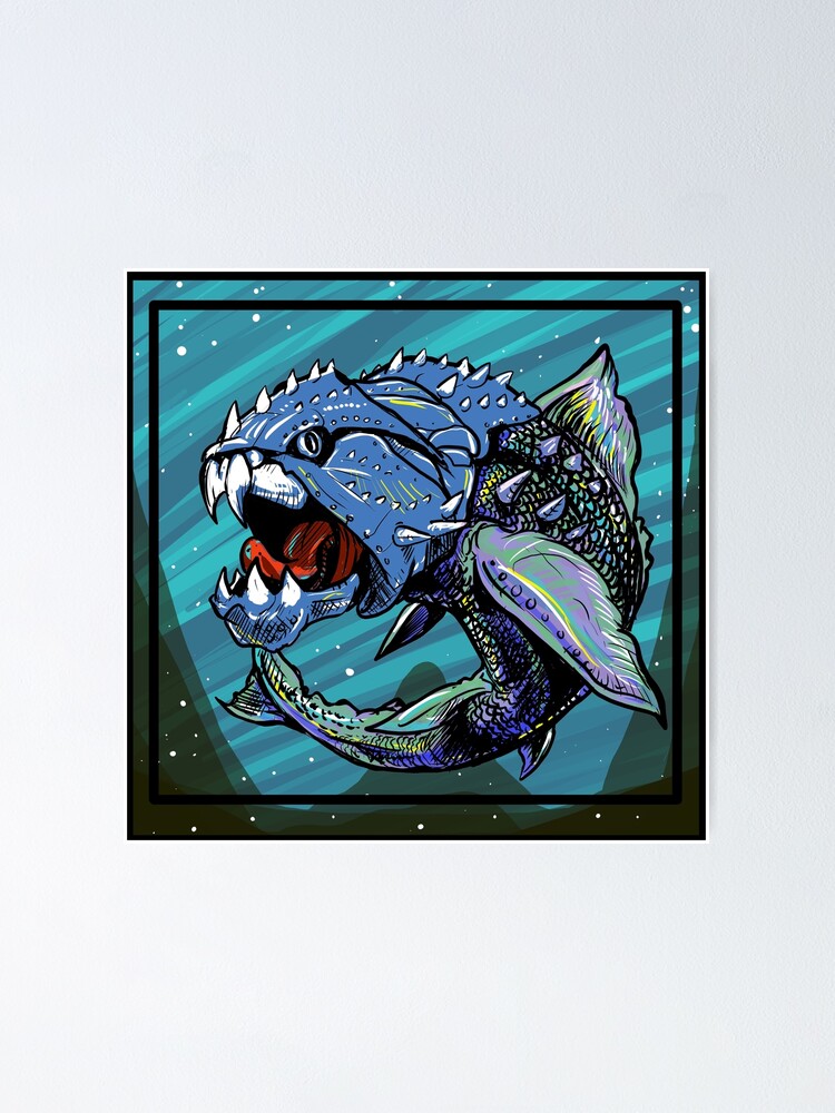 "Fantasy Dunkleosteus" Poster for Sale by imkindasketchy | Redbubble