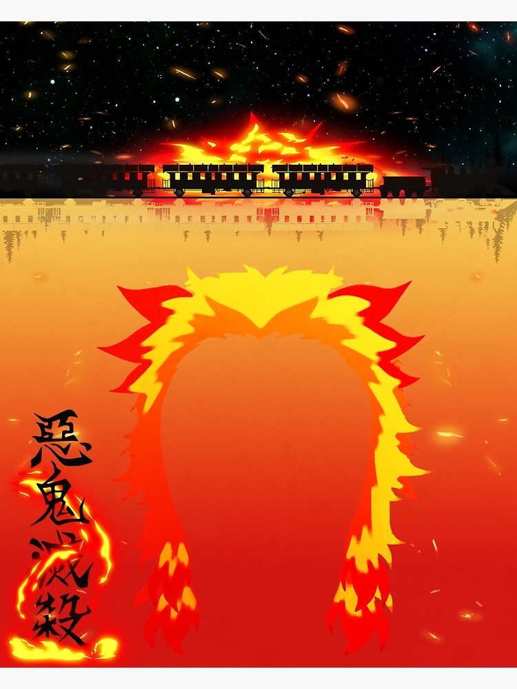 "Fire Breathing - Hashira" Poster by Dahrkmezalf | Redbubble
