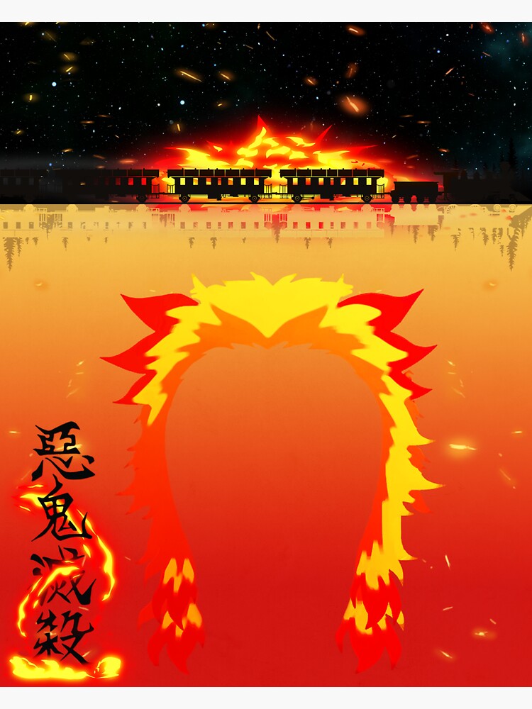 "Fire Breathing - Hashira" Sticker for Sale by Dahrkmezalf | Redbubble