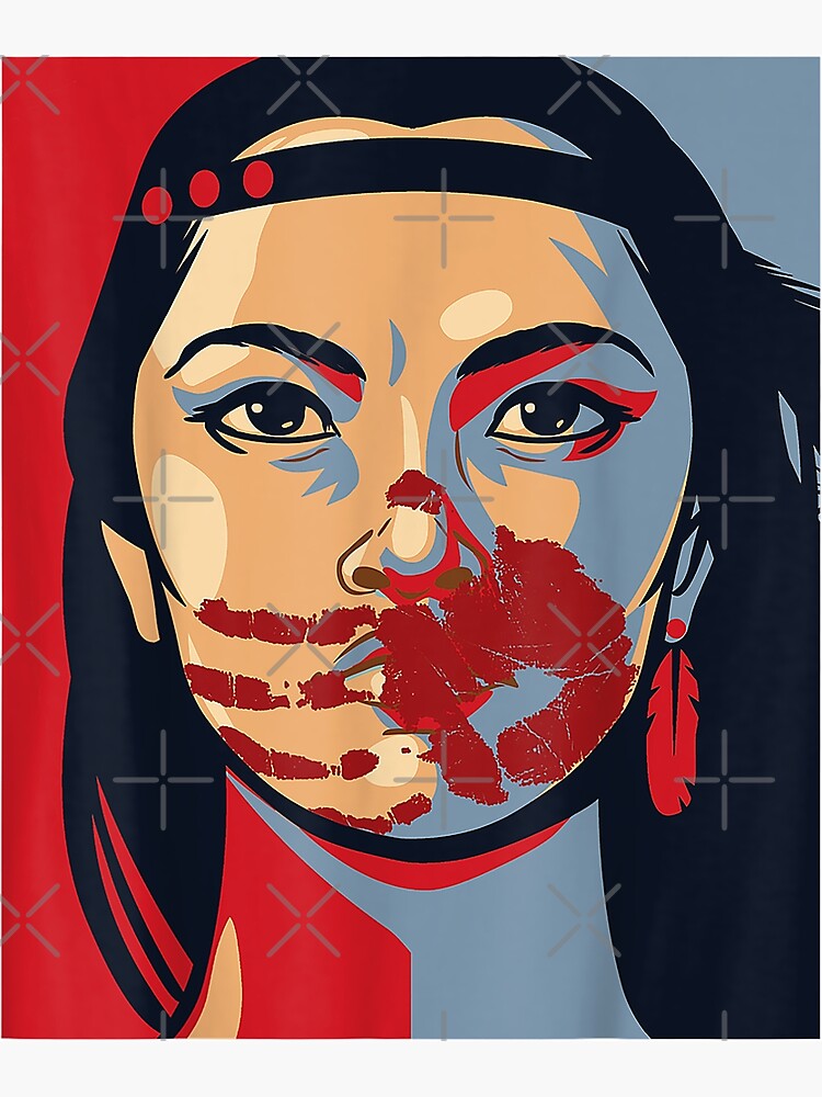 "MMIW Red Hand No More Stolen Sisters" Poster for Sale by ...