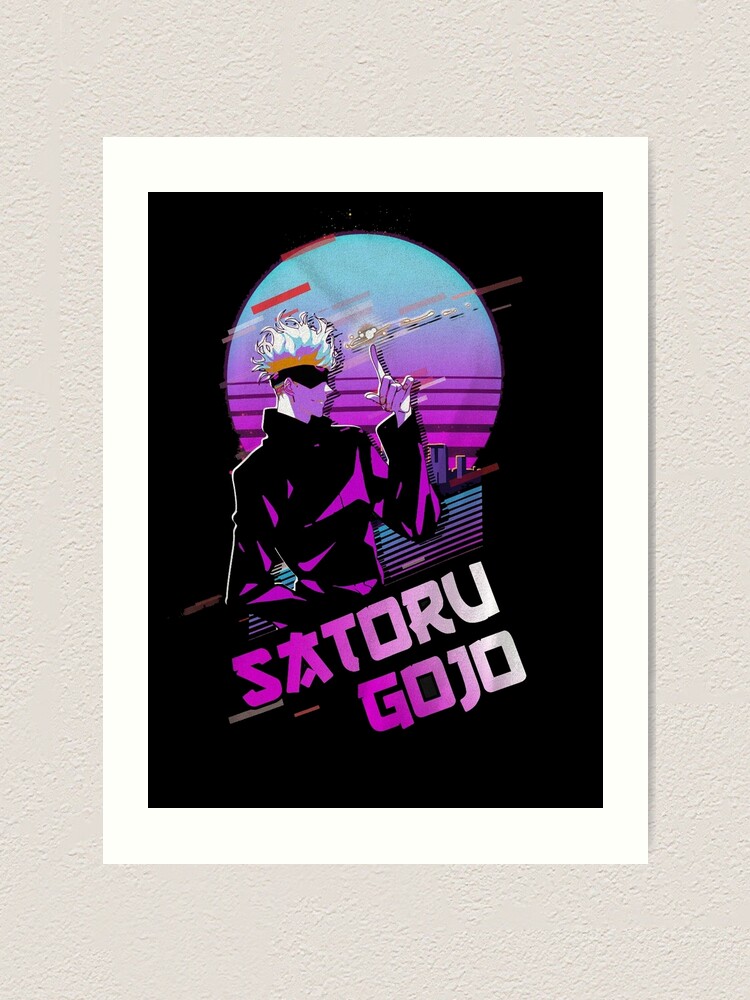"Jujutsu Kaisen Satoru Gojo Unlimited Void vintage 80s" Art Print by ...