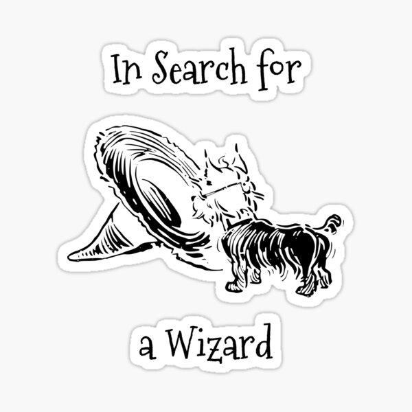 "The Wonderful Wizard of Oz - In Search for a Wizard" Sticker for Sale ...