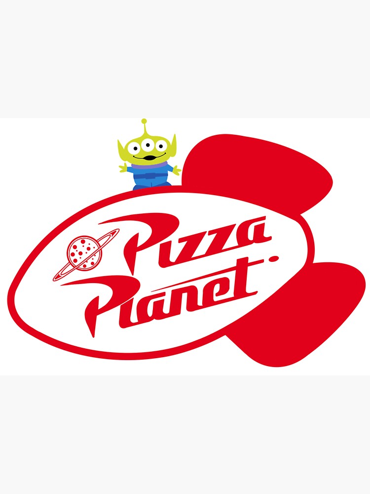 "Alien on Pizza Planet Sign" Magnet for Sale by MagicMaker19 | Redbubble